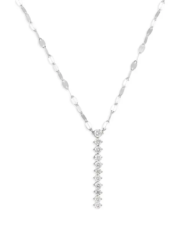 Lana Jewelry Diamond Tennis Lariat Necklace - White
