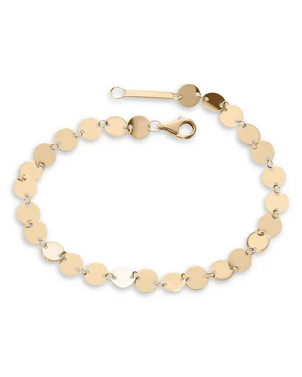 Lana Jewelry 14k Gold Disc Link Chain Bracelet - Yellow