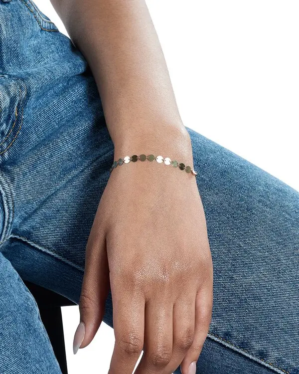 Lana Jewelry 14k Gold Disc Link Chain Bracelet - Yellow
