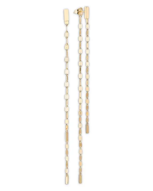 Lana Jewelry 14k Yellow Blake Chain Earrings - Gold