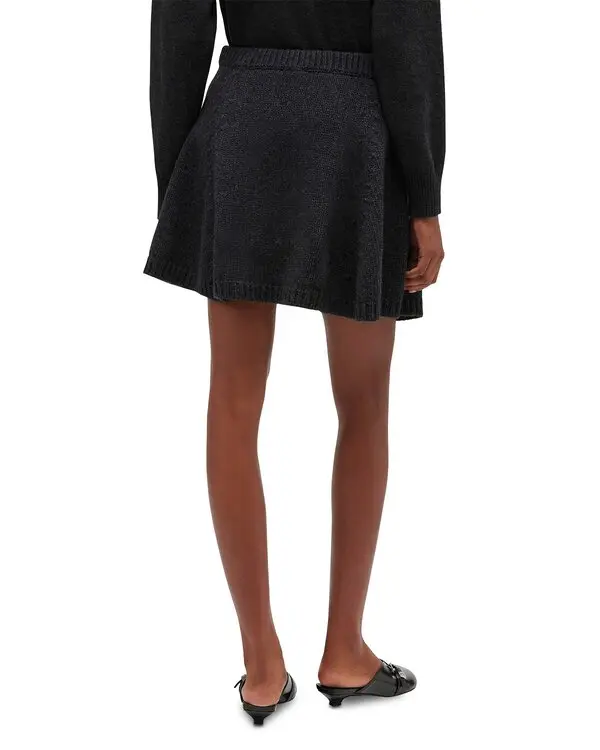 GANNI Chunky Sweater Knit Mini Skirt - Phantom