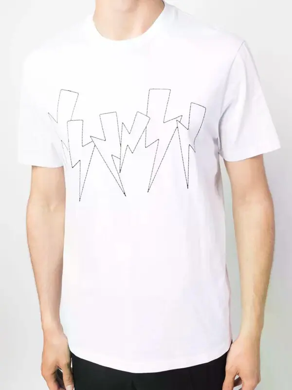 Neil Barrett Thunderbolt-print Crew-neck T-shirt
