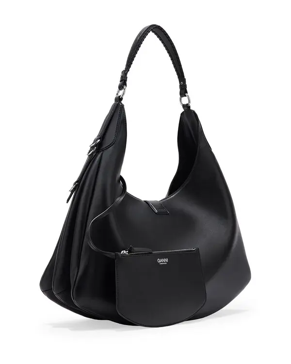 GANNI Large Kat Bag - Black