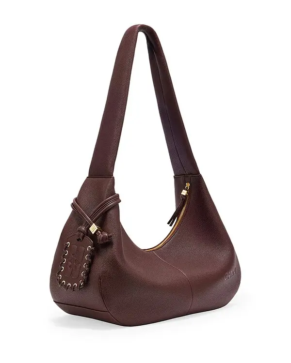 GANNI Medium Hobo Bag - Chicory Coffee