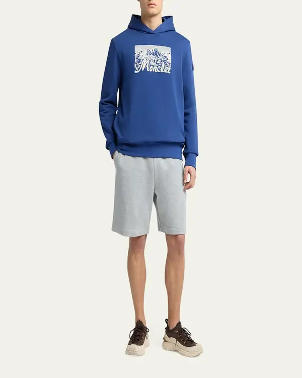 Moncler Chenille Mountain Logo Hoodie
