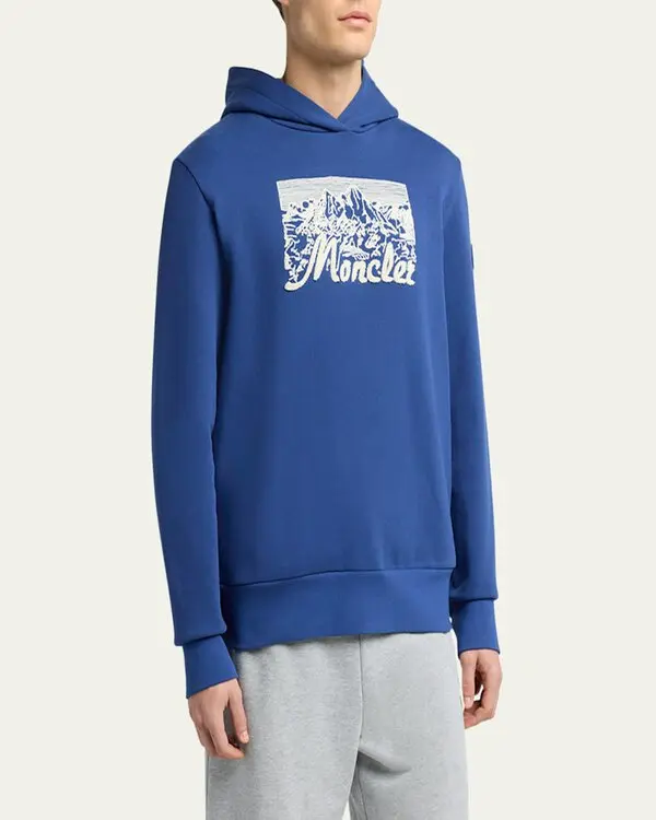 Moncler Chenille Mountain Logo Hoodie