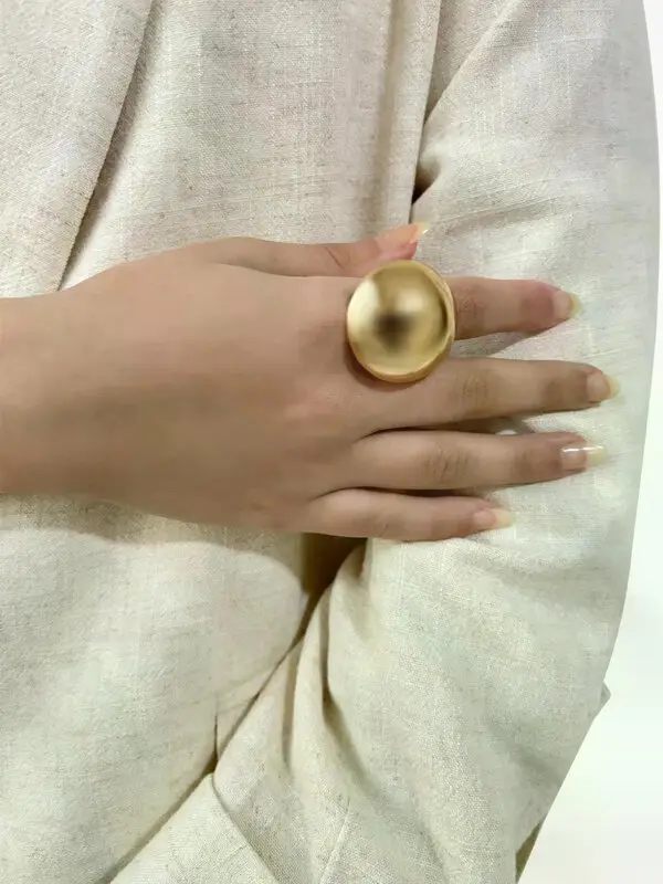 HZMER JEWELLERY Oversized Circular Ring
