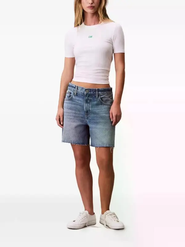 Calvin Klein Logo Ribbed T-shirt