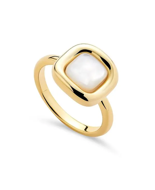 ANA LUISA Statement Clara Ring Green Onyx - Gold