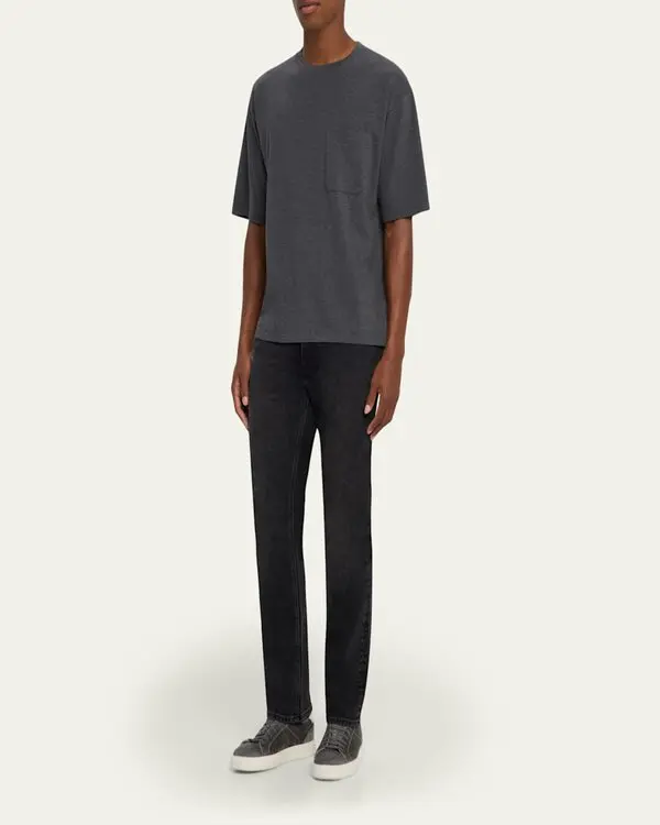 FRAME Pique Relaxed-fit Pocket T-shirt