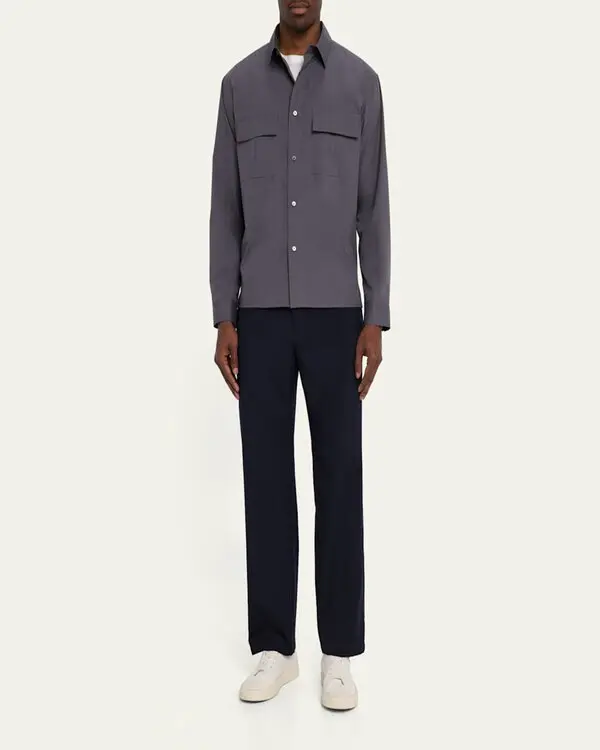 FRAME Multi-pocket Button-down Shirt - Gray