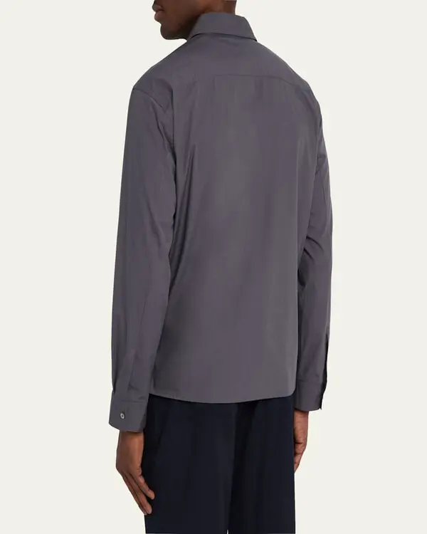 FRAME Multi-pocket Button-down Shirt - Gray