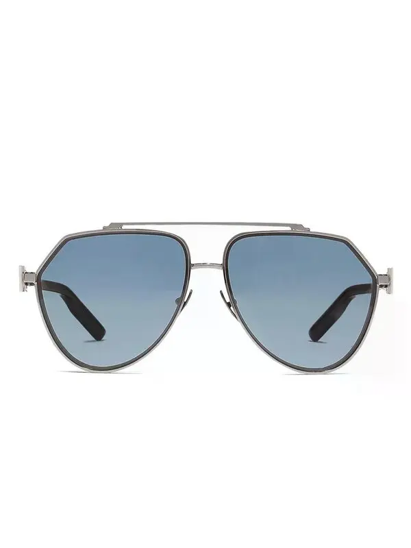 Dolce & Gabbana Pilot Frame Sunglasses - Silver