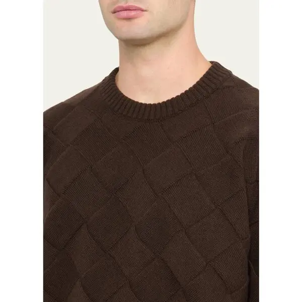 Bottega Veneta Intrecciato Wool Knit Crewneck Sweater
