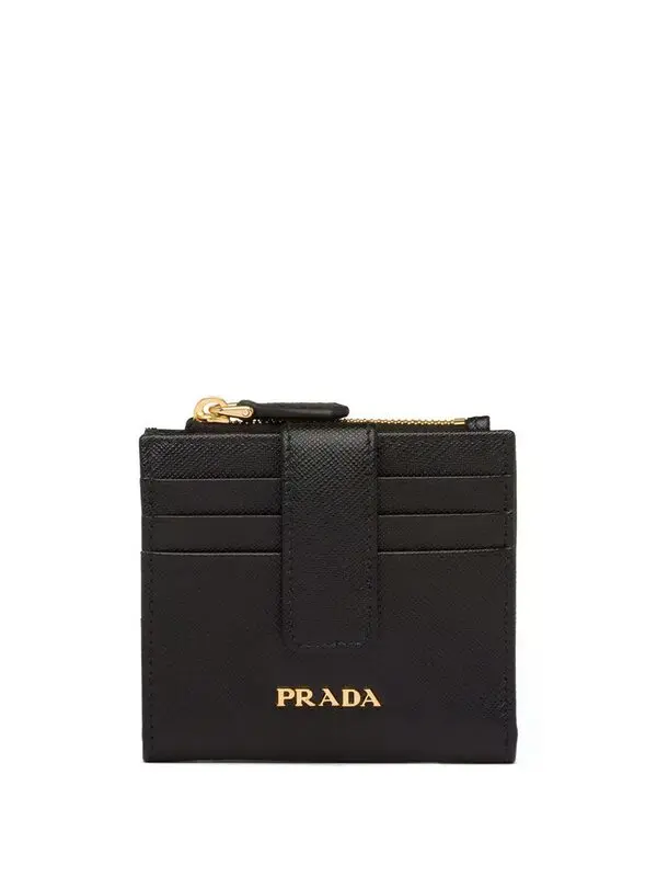 Prada Small Saffiano Wallet - Black