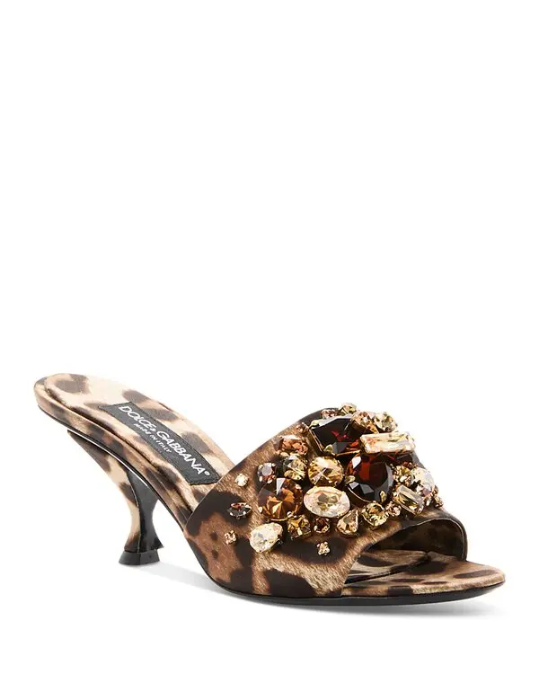 Dolce & Gabbana High Heel Slides - Leo New