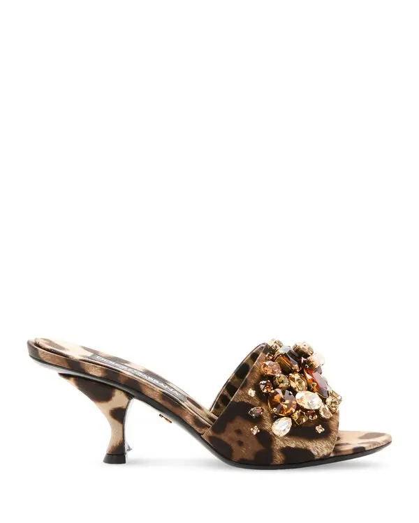 Dolce & Gabbana High Heel Slides - Leo New