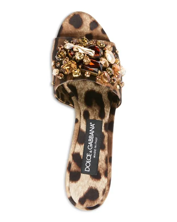 Dolce & Gabbana High Heel Slides - Leo New