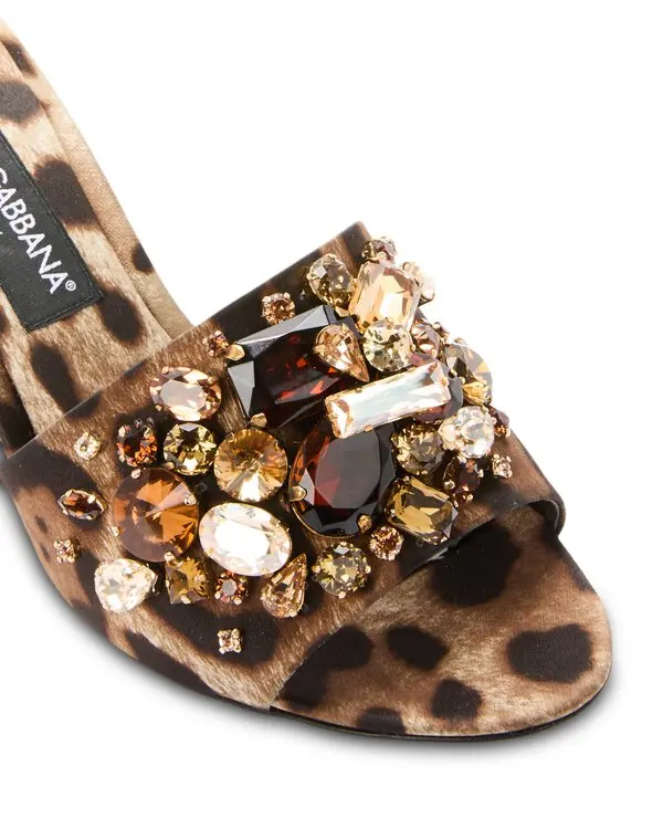 Dolce & Gabbana High Heel Slides - Leo New