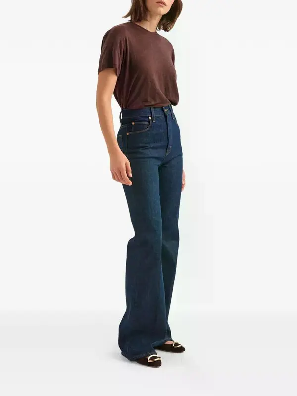 JAMIE HALLER Crease Flared Jeans