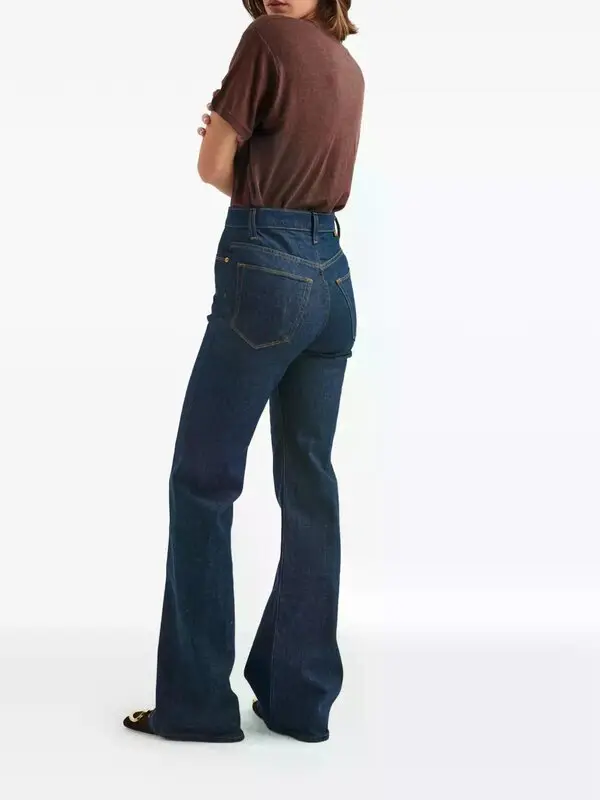 JAMIE HALLER Crease Flared Jeans