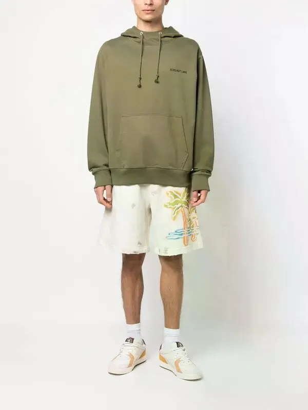 Palm Angels Palm-print Track Shorts
