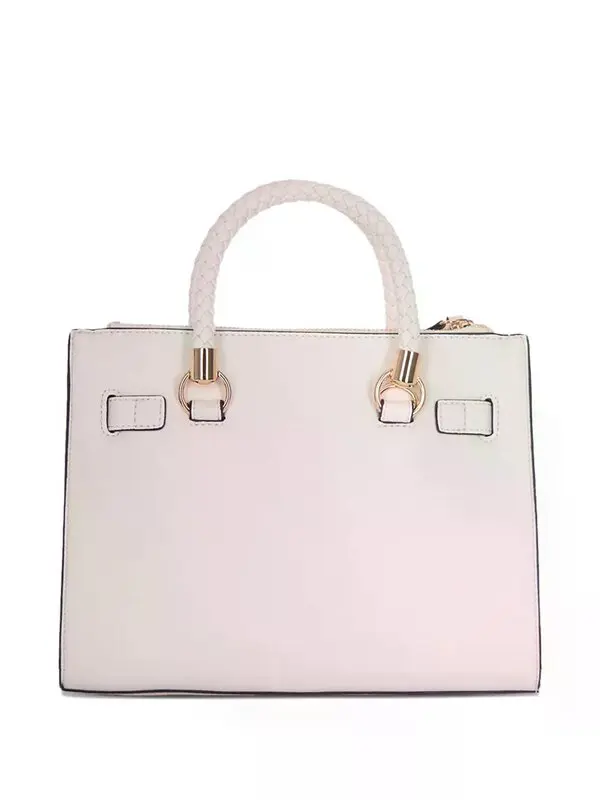 Liu Jo Braided-handle Tote Bag With Charm - Neutrals