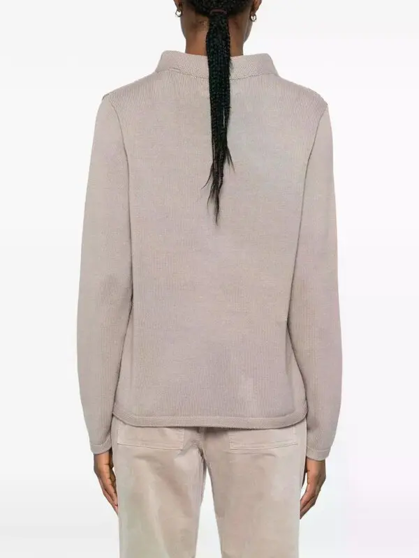 Marc O'polo High Neck Ribbed Knit Long Sleeve Sweater