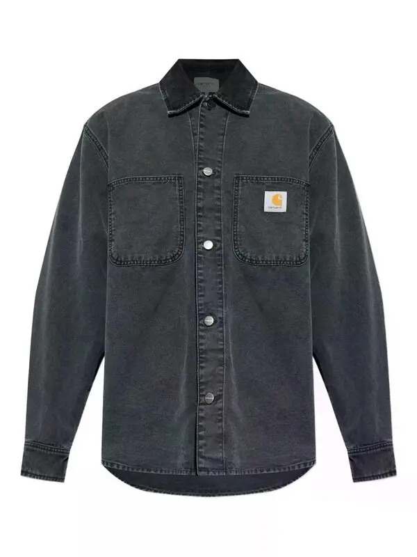 Carhartt Work In Progress Logo-patch Pocket Shirt - Grey
