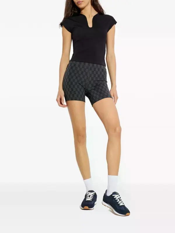 BY MALENE BIRGER Monogram Print Shorts - Grey