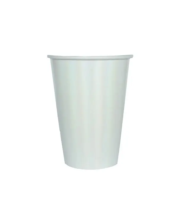 JOLLITY & CO Solid Shade Colors Paper Party Cups, Set Of 8 - Pearlescent