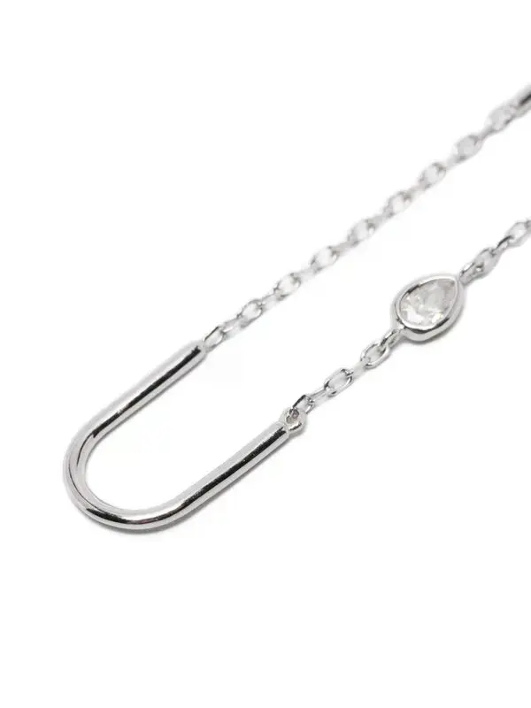 MARIA BLACK Swift 02 Chain Drop Earrings - Silver