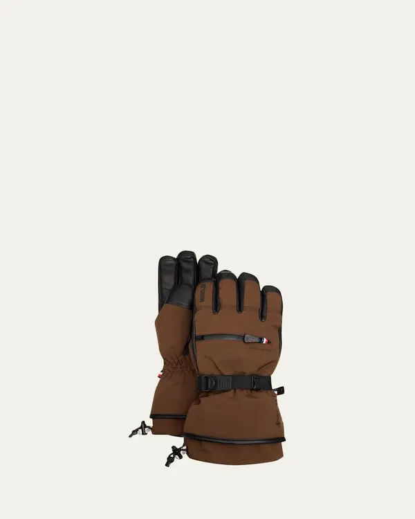 Moncler Padded Gloves - Brown