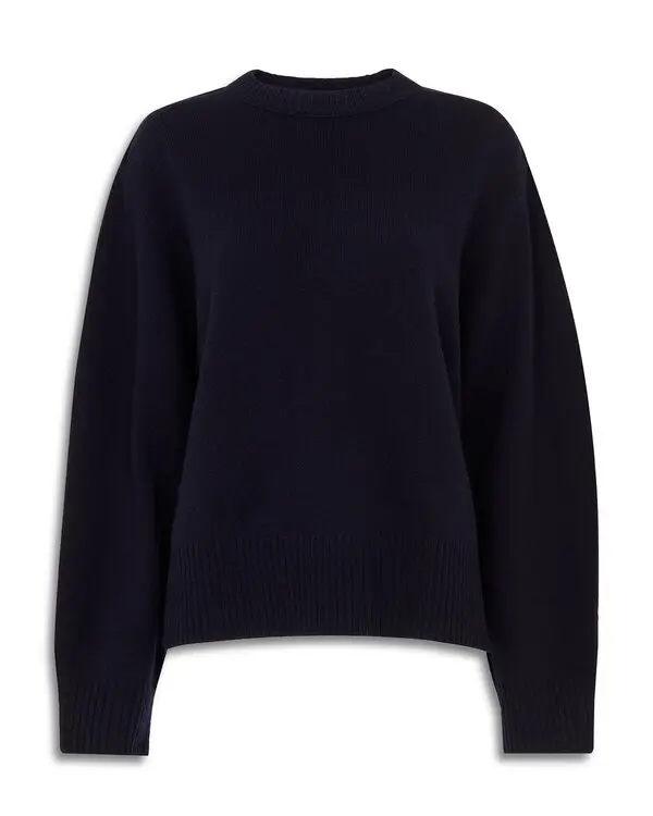 Whistles Side Stripe Wool Knit Sweater