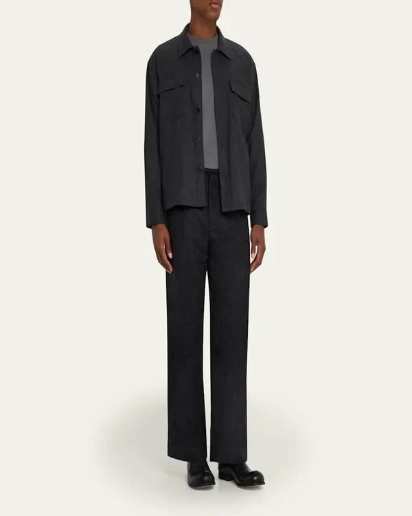 FRAME Wool-blend Two-pocket Overshirt