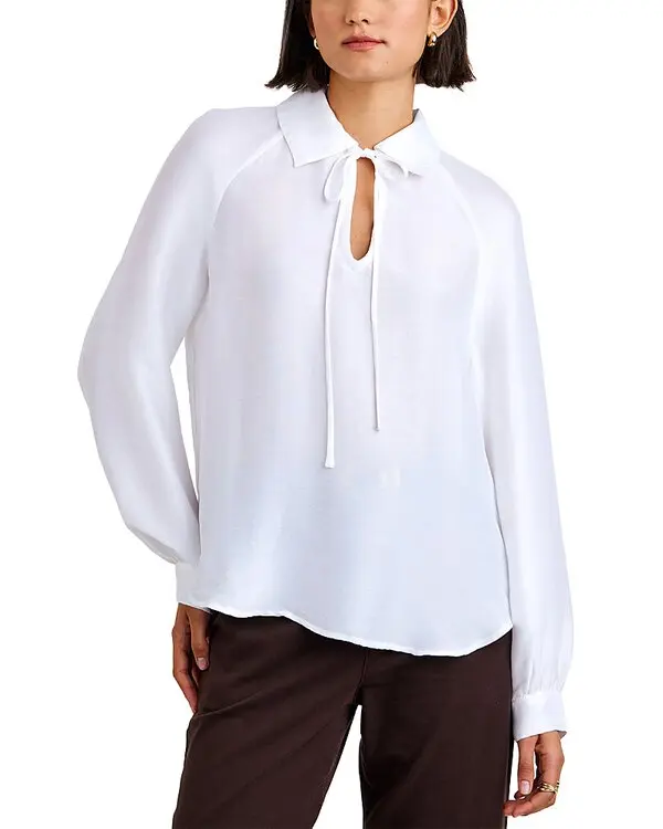 Bella Dahl Collared Raglan Sleeve Top