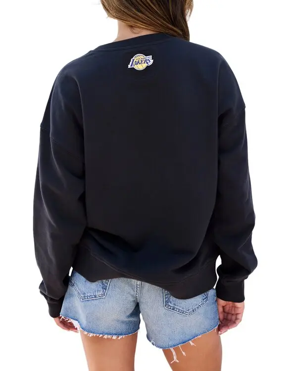 Terez Rhinestone Crewneck Sweatshirt - Los Angeles Lakers
