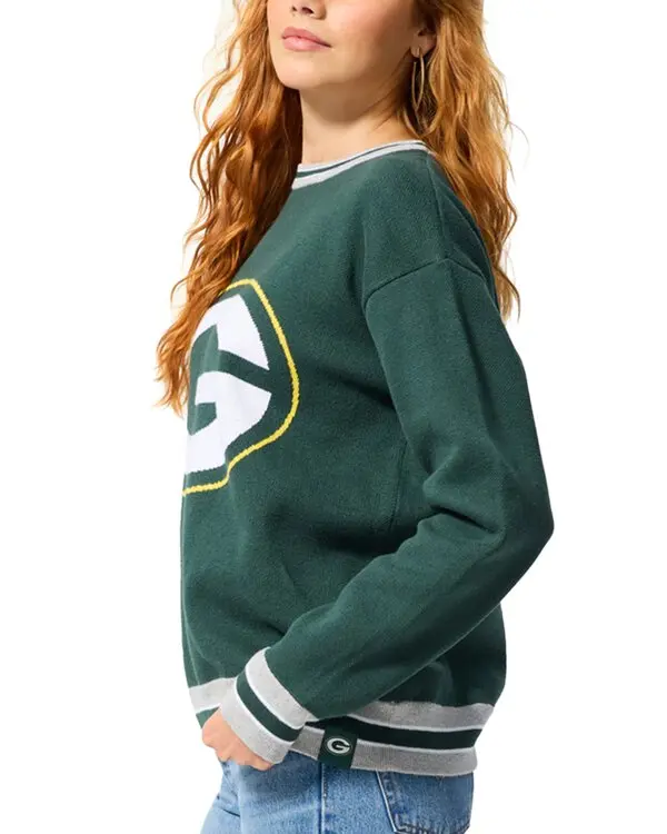Terez Jacquard Crewneck Sweater - Green Bay Packers