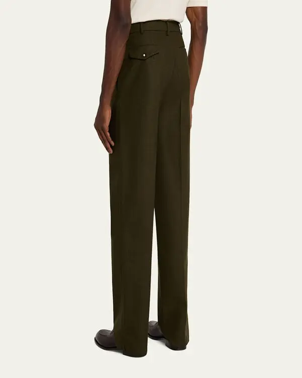 MAGLIANO Signature Wool Double-pleat Trousers
