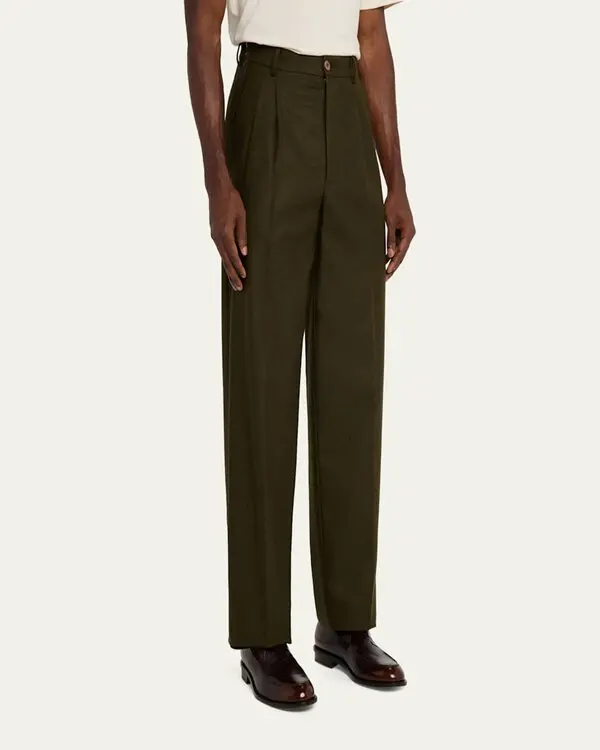 MAGLIANO Signature Wool Double-pleat Trousers