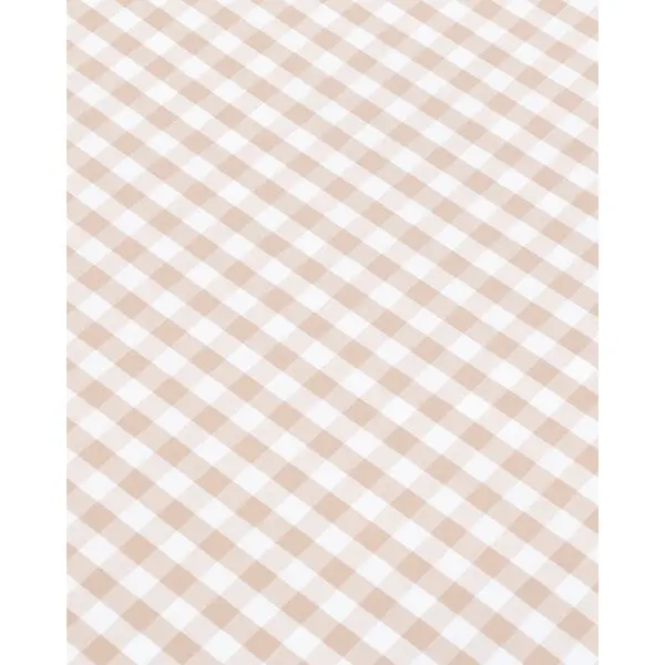 PETITE PLUME Gingham Duvet Set, King - Camel