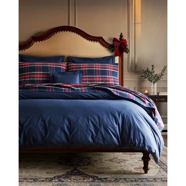 PETITE PLUME Tartan Flannel Sheet Set, Queen - Windsor Tartan