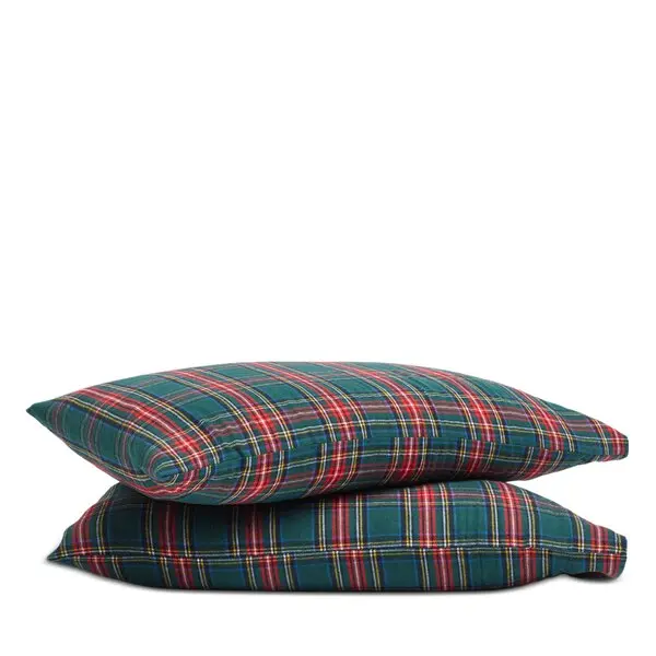 PETITE PLUME Tartan Flannel Sheet Set, King - Kensington Tartan