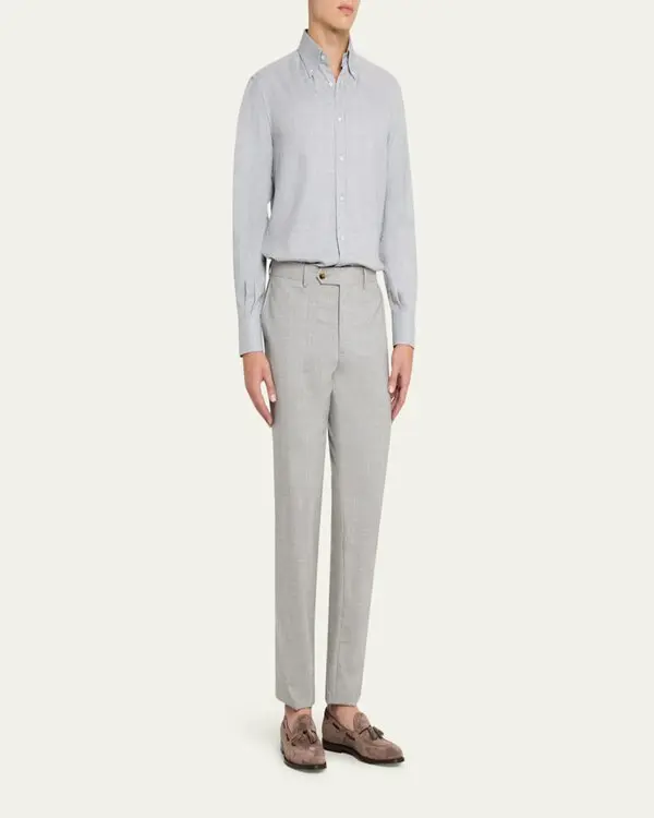 Brunello Cucinelli Suede Braided Leather-lace Tassel Loafers