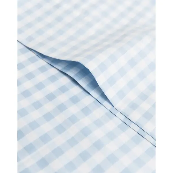 PETITE PLUME Gingham Standard Pillowcase, Set Of 2 - Light Blue