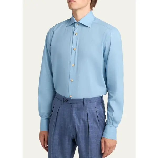 Kiton Cotton Classic Fit Button-down Shirt