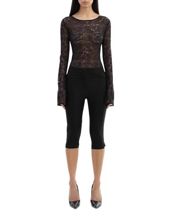 LAMARQUE Lace Bell Sleeve Top