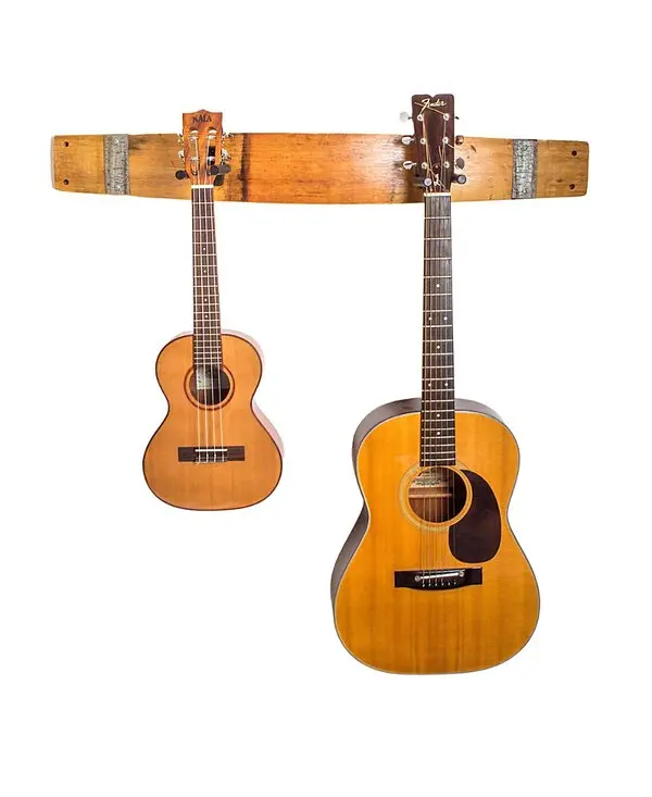 UNCOMMON GOODS Wine Barrel Guitar Rack