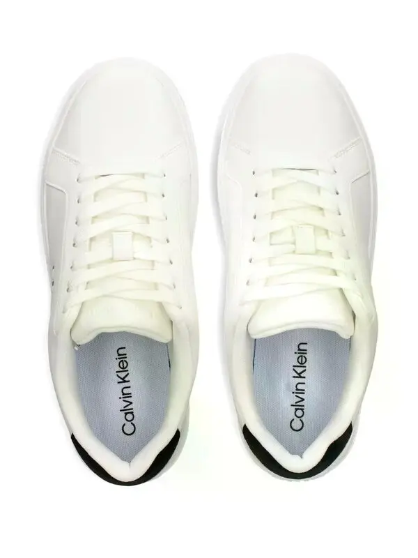 Calvin Klein Logo Leather Sneakers
