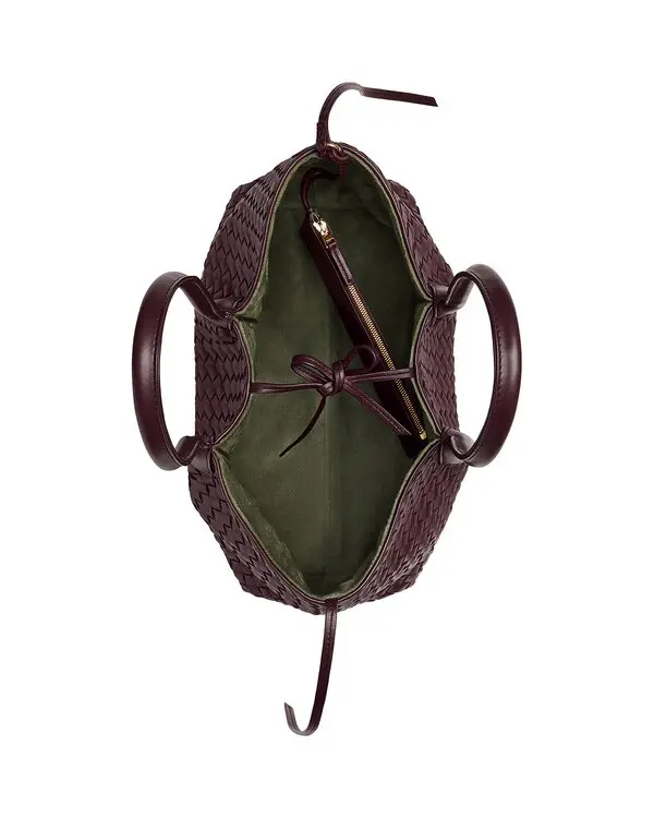 Bottega Veneta Pinacoteca Intrecciato Reversible Tote - Dark Barolo